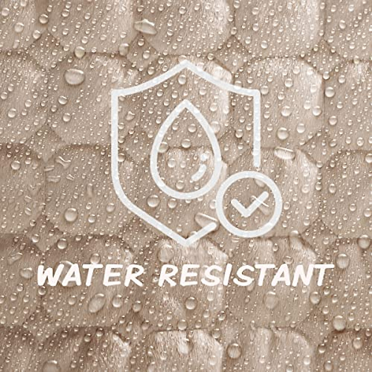 PETMAKER Furniture Protector Pet Cover for Dogs and Cats with Shredded Memory Foam filled 3-Sided Bolster Soft Plush Fabric Â– 35Â” x 35Â” Beige, Large