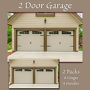 Household Essentials 240 Hinge It Magnetic Decorative Garage Door Accents | Black