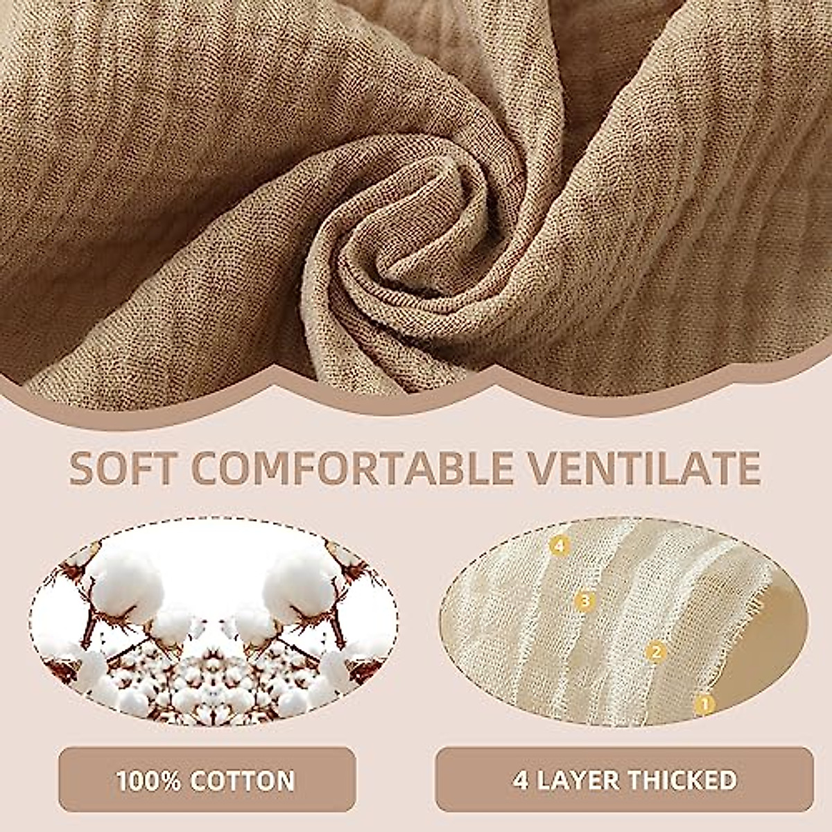 Baby Muslin Bibs for Baby Girl & Boys, Bandana Bibs Soft Drool Baby Bibs 100% Cotton Bibs Organic Solid Colors Lap-Shoulder Bibs Toddlers Infants Teething(8 PACK)