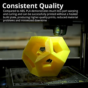 MakerBot-MP05823 PLA Filament, 1.75 mm Diameter, Small Spool, Black