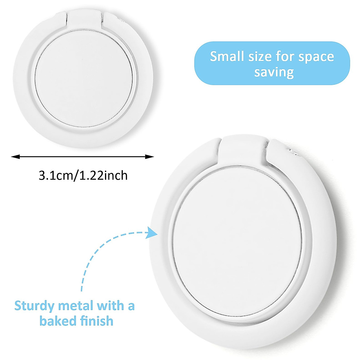 Mabor 6Pcs Sunglass Organizer Wall Mount Adhesive Sunglass Holder for Wall Hanging Sunglass Wall Organizer White Glasses Wall Holder Eye Glasses Storage Organizer