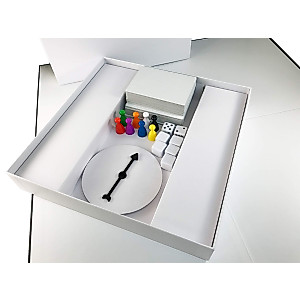 Create Your Own Board Game Set – DIY Kit with Blank Game Board, Game Pieces, Blank Cards, Dice, Spinner – Build Your Own Game for Family Board Games