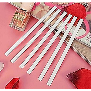 1Pack 100PCS White 6"x 0.28" /15cm x 0.7cm Disposable Smell Paper Try Incense Paper Perfume Test Strips For Essential Oil Fragrance Smelling