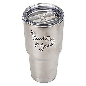 Southern Sweet Tea & Jesus Stainless Steel 30 oz Travel Mug with Lid