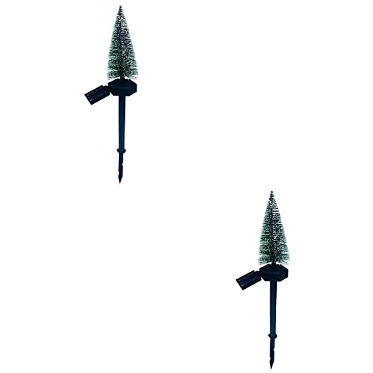 balacoo 2pcs Solar Christmas Tree Lamp Christmas Tree Garden Stake Christmas Solar Lights Outdoor Stakes Lights Landscape Pine Trees Lighting for Home Lawn Yard Patio Pathway Green