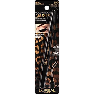 L'Oreal Paris Voluminous Smoldering Eyeliner, Blackest Black (Packaging May Vary)