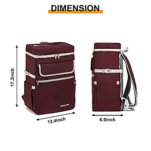 VKKZAAW Backpack Cooler Insulated Leak Proof 36 Cans,Cooler Backpack Insulated Waterproof for Men Women Beach Camping Lightweight Cooler