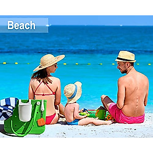 Aovaely 4 Pack Beach Bag Charms Hooks, Beach Bag Accessories Inserts for Hanging Key Cup Holder Tote Bag Accessories for Beach Camping