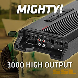 Sound Storm Laboratories CG3000.1D Class D Car Amplifier - 3000 Watts, 1 Ohm Stable, Digital, Monoblock, Mosfet Power Supply, Great for Car Subwoofers