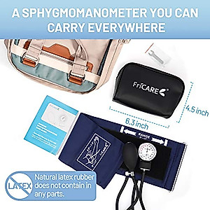 FriCARE Manual Blood Pressure Cuff and Lightweight Stethoscope