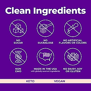 Pureboost Clean Energy Drink Mix + Immune System Support. Sugar-Free Energy with B12, Multivitamins, Antioxidants, Electrolytes (Acai Alert, 30 Count)