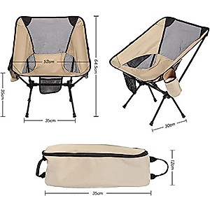 UTOQIA Camping Chair Camp Chair Outdoor Aluminum Alloy Folding Chair Portable Beach Ultralight Fishing Stool Lightweight Compact Camping Backpack Chairs Folding Chairs Outdoor Fishing Chair