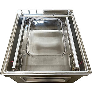 HayWHNKN Single Chamber Vacuum Packaging Machine 20inch Sealing Bar Commercial Food Vacuum Chamber Sealer Dry&Moist Food Dual