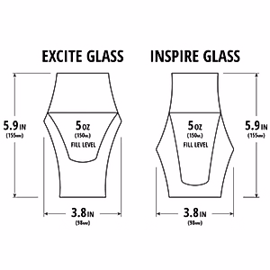 KRUVE - Excite & Inspire | Coffee Glasses | Clear | 150ml x 2