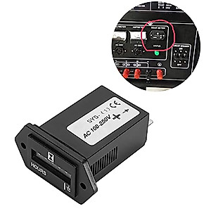 Mechanical Engine Hour Meter AC 110V 120V 220V 230V for Air Compressor Golf cart Club House Generator ATV Chainsaw Tiller Chipper