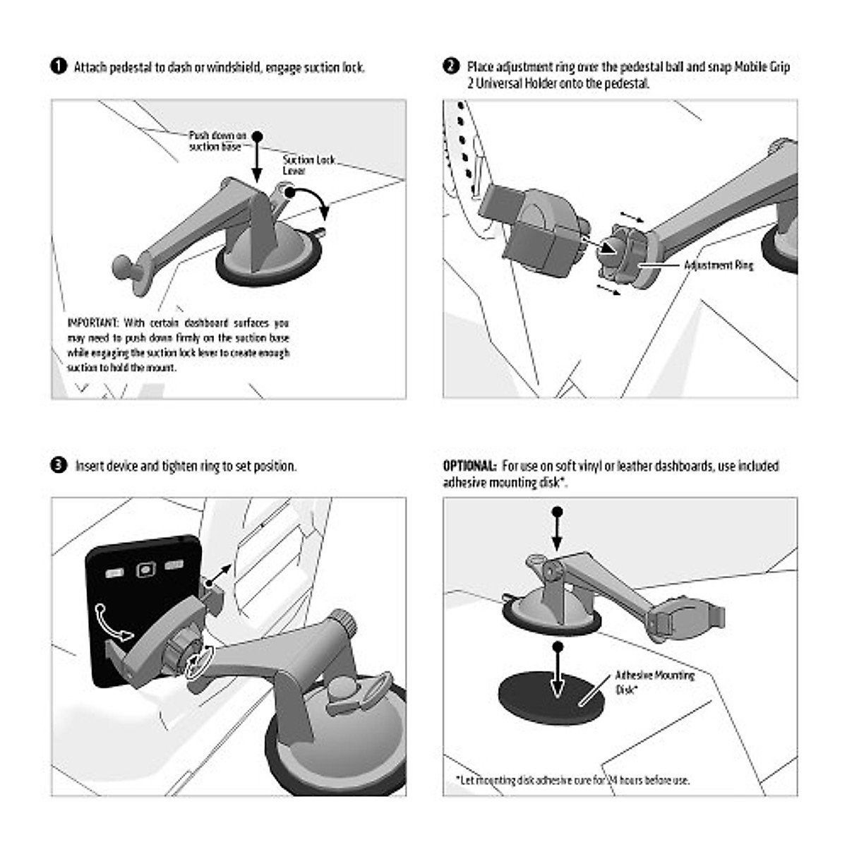 Arkon Car Mount Phone Holder for iPhone X iPhone 8 7 6S Plus 8 7 6S Galaxy S8 S7 Note 8 7 Retail Black