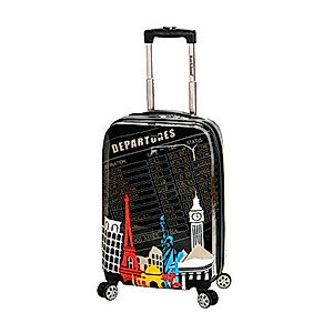 Rockland Melbourne Hardside Expandable Spinner Wheel Luggage, DEPARTURE, 2 Piece (20"/28")