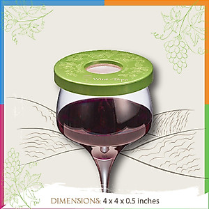 Wine Tapa Drinking Glass Covers - Merlot