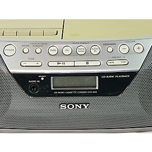 Sony CFD-S05 CD Radio Cassette Recorder with Auxiliary Cord (6 feet)