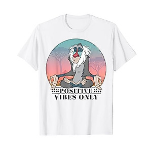Disney The Lion King Rafiki Positive Vibes Only Vintage T-Shirt