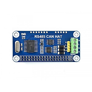 Coolwell Waveshare RS485 CAN HAT for Raspberry Pi 4B+ 4B 3B+ 3B 2B+ Zero W WH Communicate via RS485/CAN Onboard Controller MCP2515 Transceiver SN65HVD230