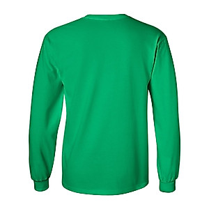 Gildan Ultra Cotton 6 Oz. Long-Sleeve T-Shirt (G240)- Irish Green,Large