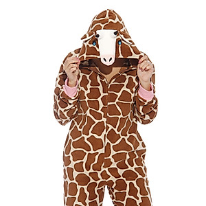 Just Love L6401-XXL-Giraffe #FollowMe Adult Onesie Pajamas