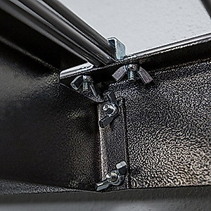 SafeRacks Garage Shelving Unit - Storage Shelf That Holds 500 Pounds Per Shelf Rack - All Steel Shelves for Storage - Easy to Assemble Shelving Storage, Garage Shelf, Hammertone (24" x 92" x 84")