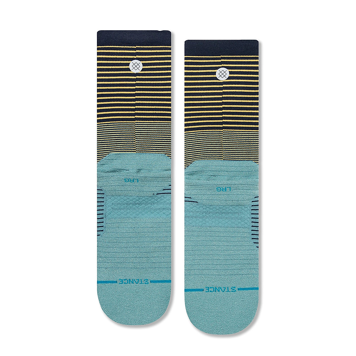 Stance Flounder Crew Socks (Large, Navy)