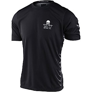 Troy Lee Designs Mens|All Mountain|Trail|Mountain Bike|Service Flowline Short Sleeve Jersey (Black, SM)