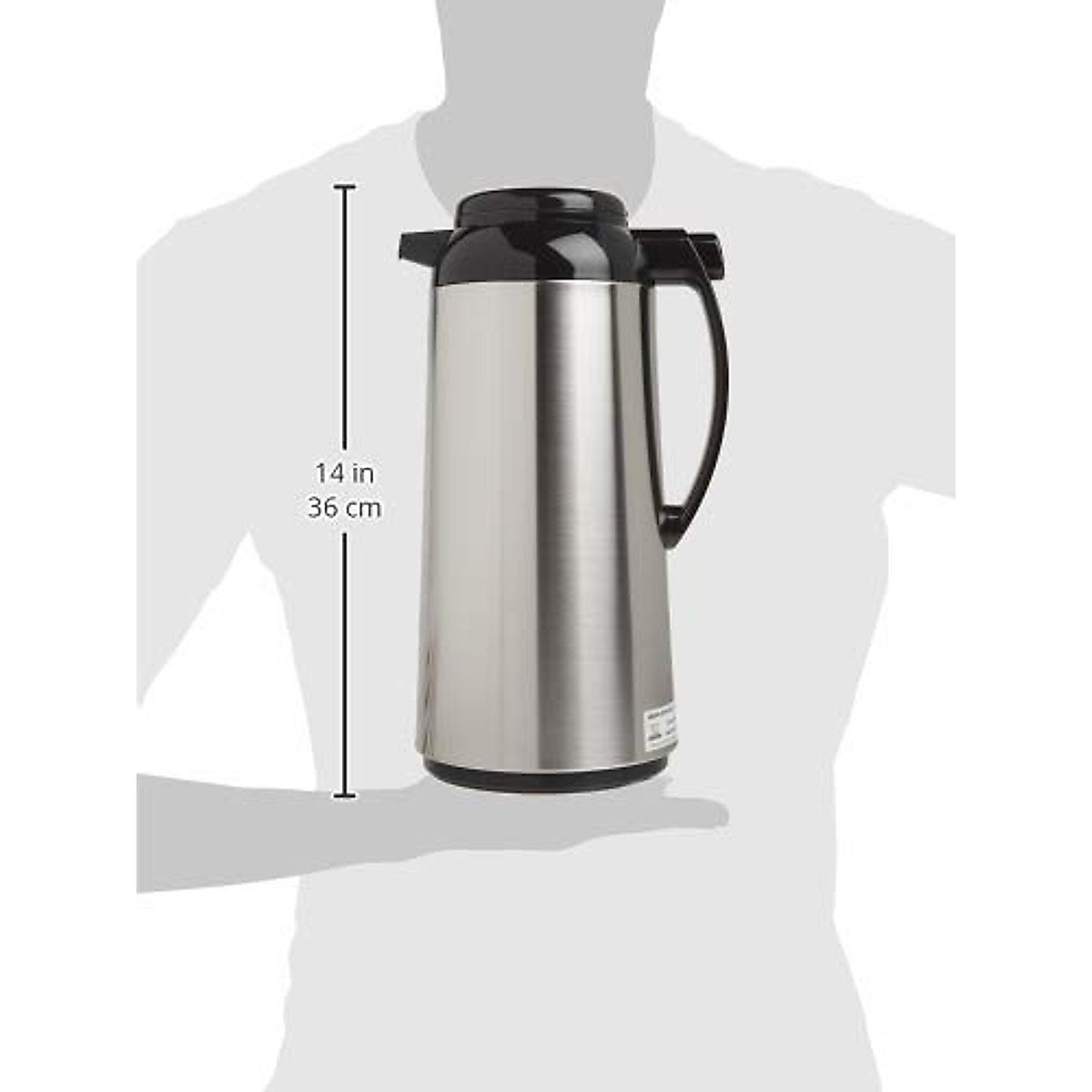 Zojirushi Premium Thermal Carafe, 1.85-Liter, Brushed Stainless Steel