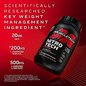 Muscletech Whey Protein Powder (Chocolate Fudge Brownie, 4LB) - Nitro-Tech Ripped Whey Protein Isolate & Peptides Smoothie Mix for Lean Muscle & Fast Recovery - 30g of Whey Protein for Women & Men