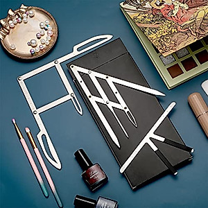 3 Pieces Eyebrow Ruler 3-Point Positioning Ruler Eyebrow Golden Ratio Caliper Microblading Grooming Stencil Shaper Permanent Eyebrow Measuring Tool DIY Ruler Kit for Student Brow Artists