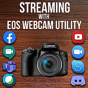 Canon Powershot SX70 20.3MP Digital Camera 65x Optical Zoom Lens 4K Video 3-inch LCD Tilt Screen (Black) (Renewed)