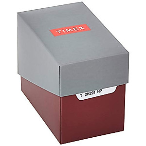 Timex Women's T20433 "Easy Reader" Gold-Tone and Black Leather Watch