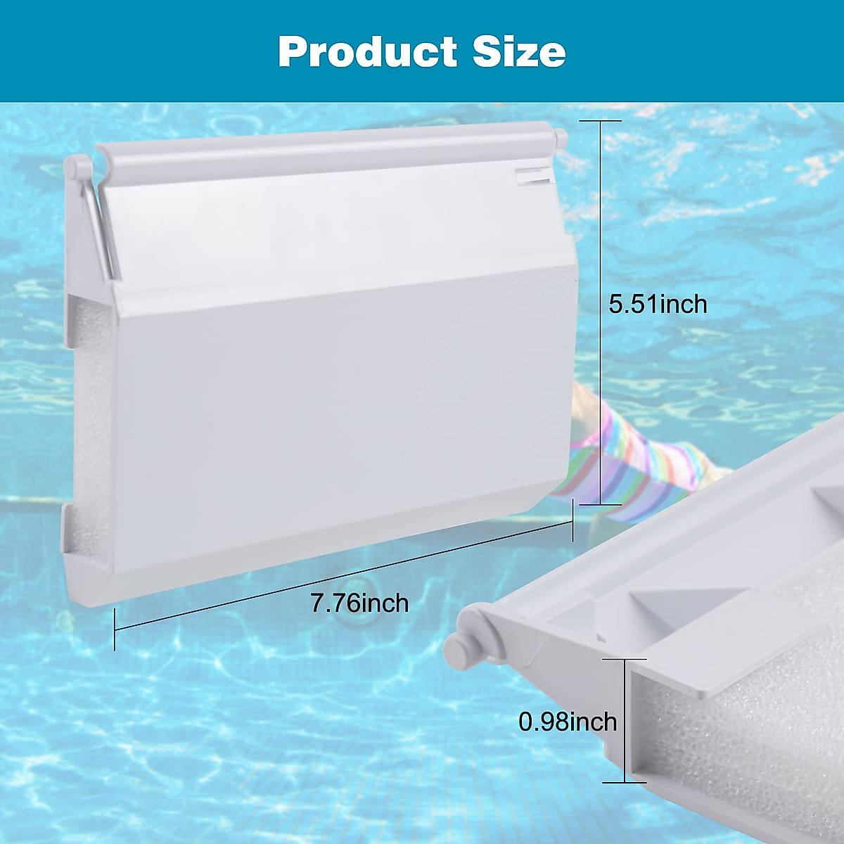 Fuoequl Pool Skimmer Weir Door SP-1082-K Weir Pool Skimmer Inground Fits Models SP1083 SP1084 SP1085 SP1086 SP1075 Skimmer Weir Flap
