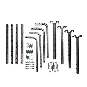 HyLoft 80844-10 34 in. x 26 in. Adjustable Garage Ceiling Mount Storage Rack Kit - Hammertone