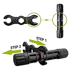Newpowa Solar Panel Male/Female Connectors with Spanners 6 Pairs of PV Cable Connectors for Off-Grid Solar Charge System