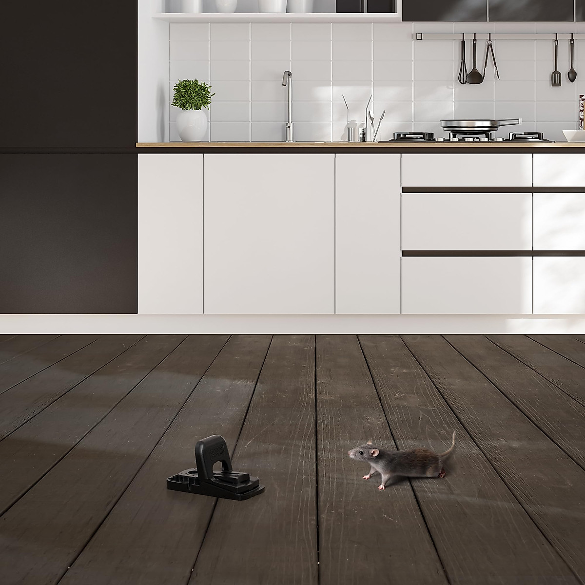 Mouse Traps Indoor for Home and Outdoor- Instantly Kill Rodent Snap Trap- Touch Free & Reusable, 6 Pack