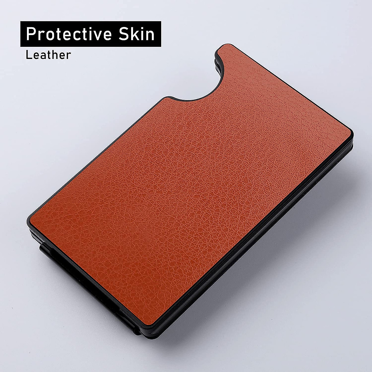 ANTWAY Metal Wallet Sticker Skin Protector Set 5 Pieces, PVC Film Skin Wrap Protective for Card Holder, 3D Wrap Skins for Slim Wallet, Protective Skin of Metal Wallet for Men and Women (Deep)