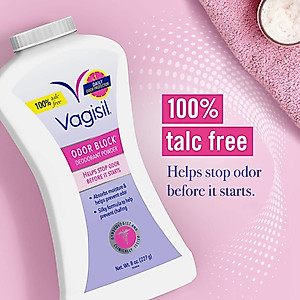 Vagisil Deodorant Powder Talc-Free - 8 oz, Pack of 5