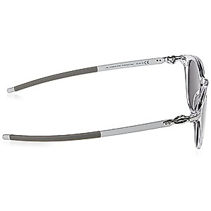 Oakley Men's OO9439 Pitchman R Round Sunglasses, Polished Clear/Prizm Black, 50 mm