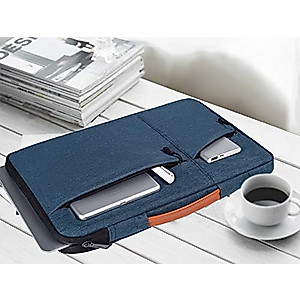 17.3 inch Laptop Briefcase Bag for HP Pavilion 17 Inch Laptop, HP Envy 17, HP PROBOOK 17, Dell G7 17.3, Dell Inspiron 17, ASUS VivoBook 17, Acer Aspire 17.3 Laptop Sleeve Case, Navy Blue