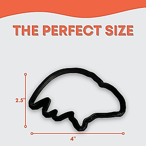 Raven Head Cookie Cutter with Easy to Push Design, for Baby Showers, Work Events, and Birthday Celebrations (4 inch)