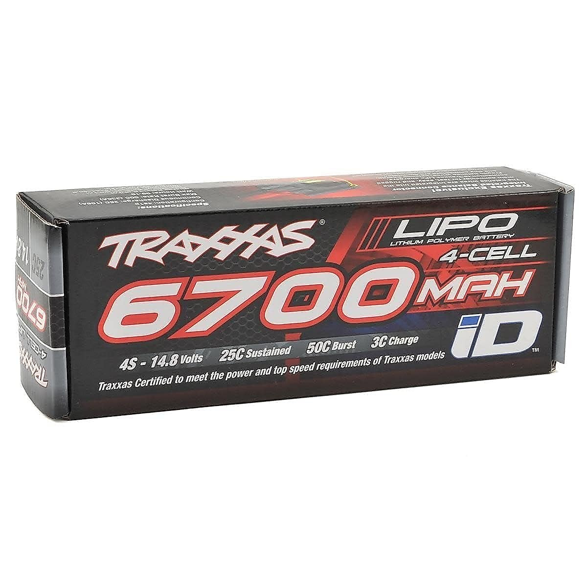 Traxxas 2890X 6700 mAh 14.8V 4-Cell 25C LiPo Battery Vehicle