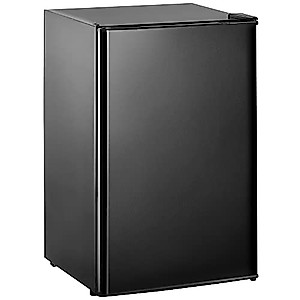 3.2 Cu. Ft. Stainless Steel Double Doors Compact Mini Refrigerator Internal Freezer Compartment Cooler Fridge Perfect For Home Kitchen Hotel Office Dorm Wet Bars Adjustable Temperature Mechanism