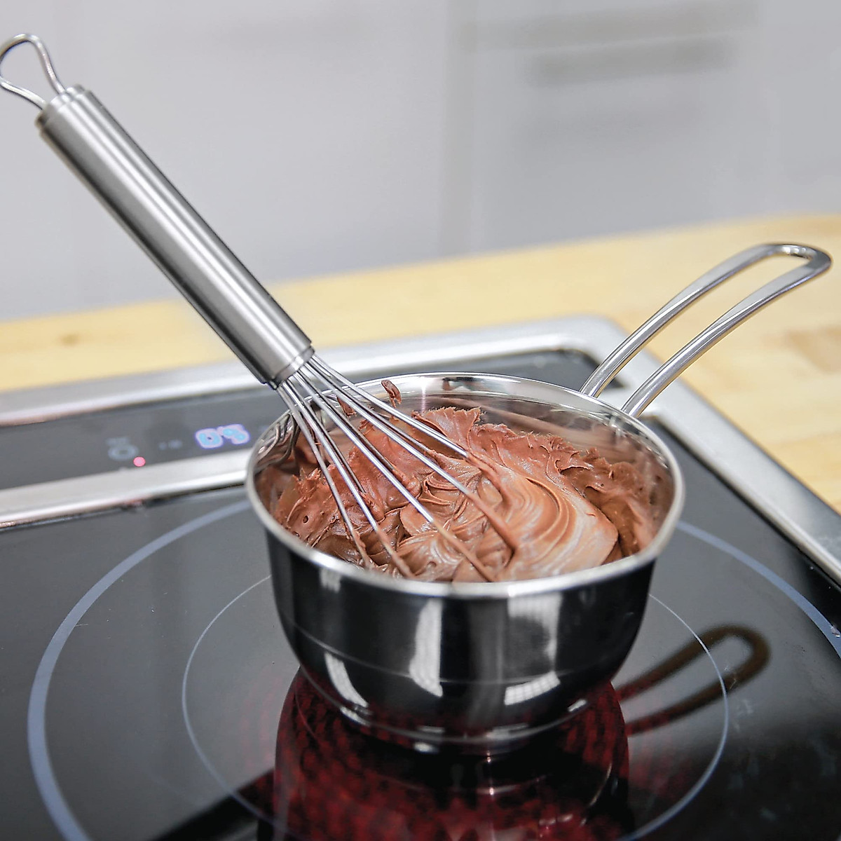 Küchenprofi Stainless Steel Saucepan with Clad Bottom, 34-Ounce