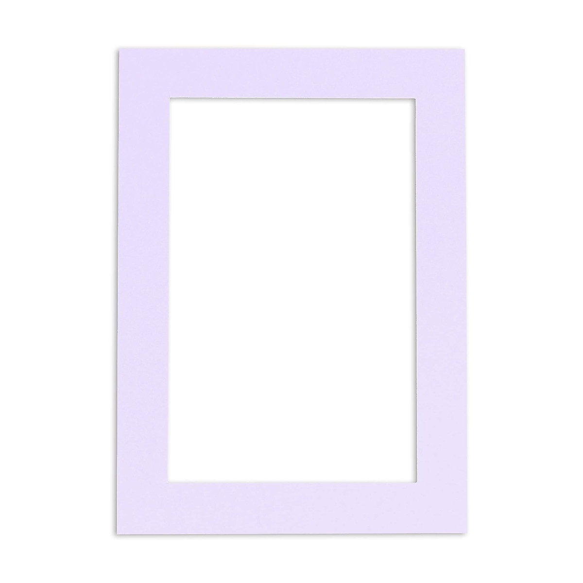 11.5x17 Mat Bevel Cut for 8.5x11 Photos - Acid Free Light Purple Precut Matboard - For Pictures, Photos, Framing - 4-ply Thickness