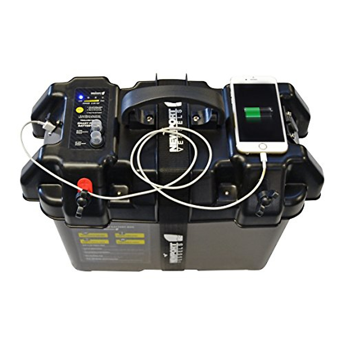 Newport Trolling Motor Smart Battery Box Power Center with USB and DC Ports