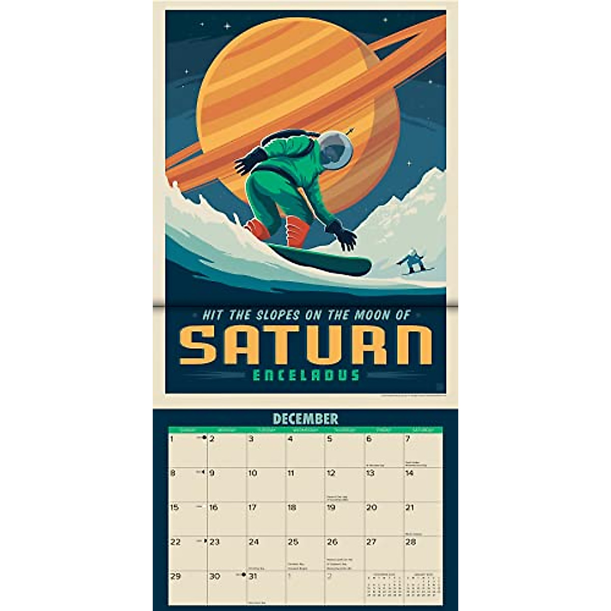 Willow Creek Press Space Travel (ADG) Monthly 2024 Wall Calendar (12" x 12")